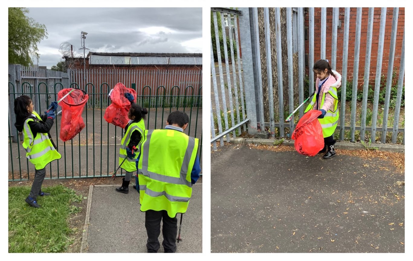 Eco Club at St Thomas’ C of E Primary School go on Litter Patrol around ...